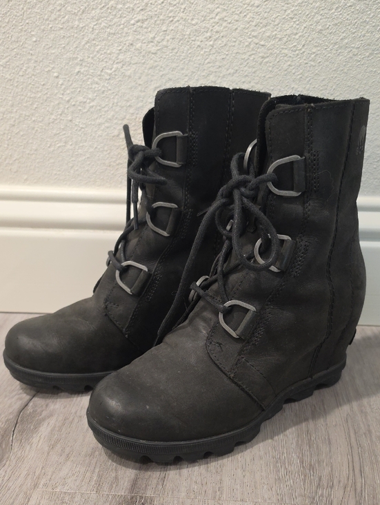 Sorel | Shoes | Sorel Joan Of Arctic Leather Wedge Boot | Poshmark